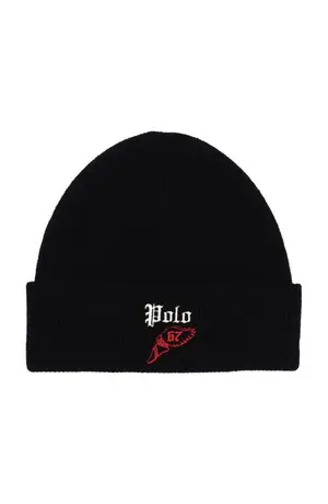 Polo Ralph Lauren Winged Foot Beanie Polo Black