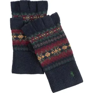 Polo Ralph Lauren Fair Isle Fingerless Gloves - Navy Multi
