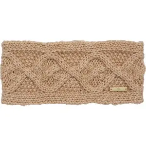 Ralph Lauren Large Cable Knit Headband - Camel/gold