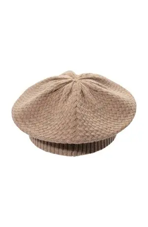 Ralph Lauren Basket Knit Beret - Adirondak Heather