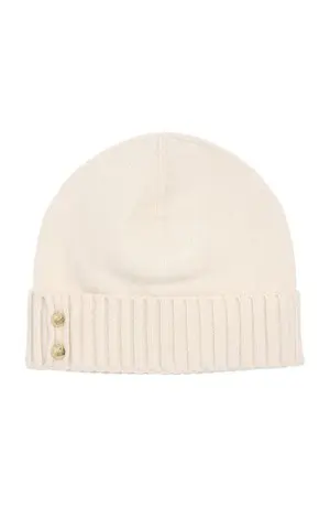 Ralph Lauren Crest Knit Beanie - Cream