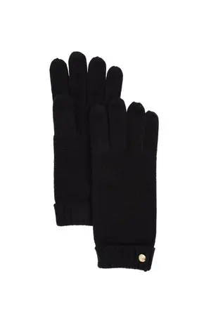Ralph Lauren Crest Knit Gloves - Black