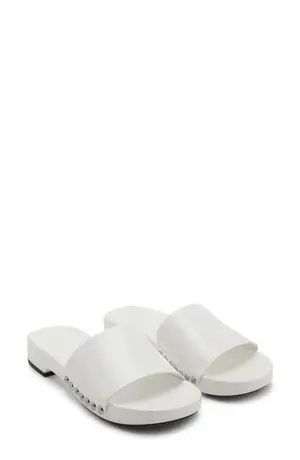 Mango Studded Slide Sandal