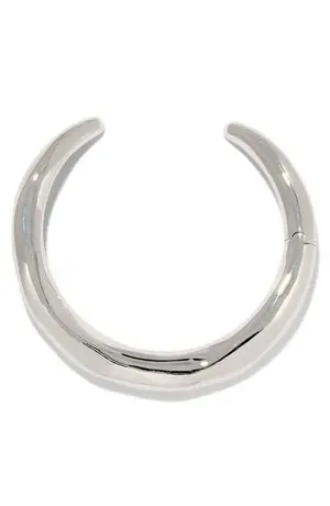 Alexis Bittar Molten Hinged Collar Necklace - Silver