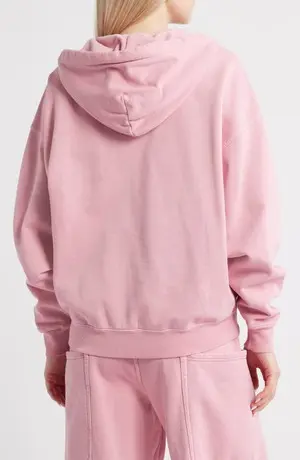 AFRM Cameron Cotton Zip Hoodie - Clay Pink