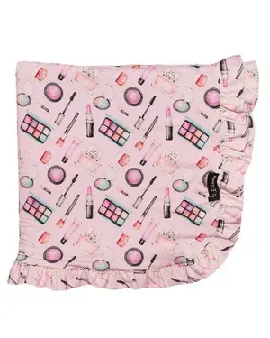 LEV BABY Makeup Print Ruffled Edge Blanket