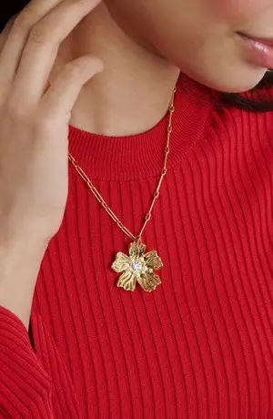 Ted Baker London Petrice Flower Pendant Necklace