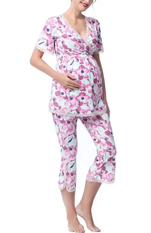 KIMI + KAI Koi Maternity Nursing 2-piece Pajama Set