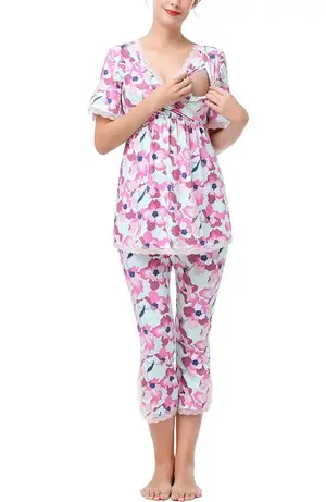 KIMI + KAI Koi Maternity Nursing 2-piece Pajama Set
