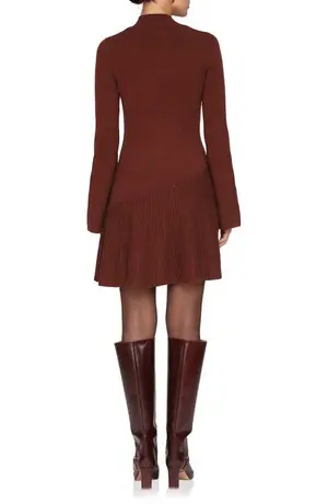 Avec Les Filles Long Sleeve Sweater Dress