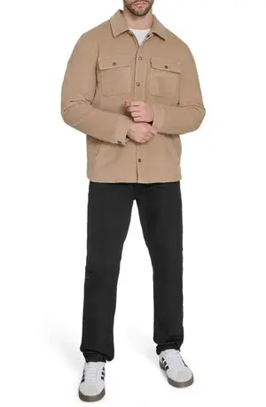 LEVI'S Corduroy Insulated Zip-up Jacket - Tan