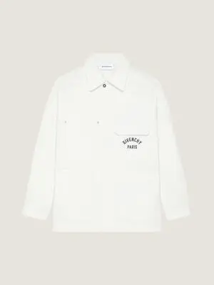 Givenchy Overshirt In Cotton With Paris Patch Pocket