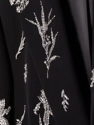 Givenchy Single Breasted Jacket In Crystal Embroidered Wool