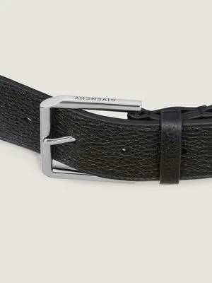 Givenchy Long Belt In Grained Leather