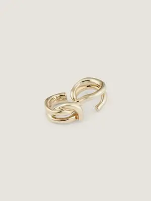 Givenchy Chain Link Double Finger Ring