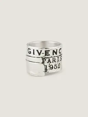Givenchy Tape Ring - Antic Silvery