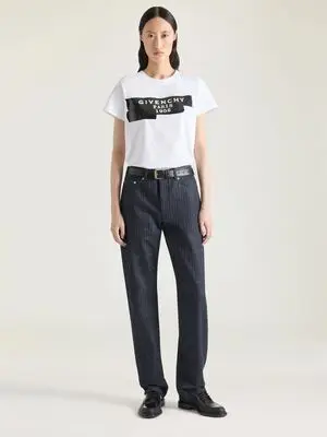 Givenchy Straight Fit Herringbone Jeans