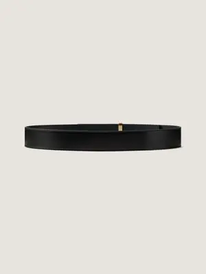 Givenchy Label Belt In Box Leather