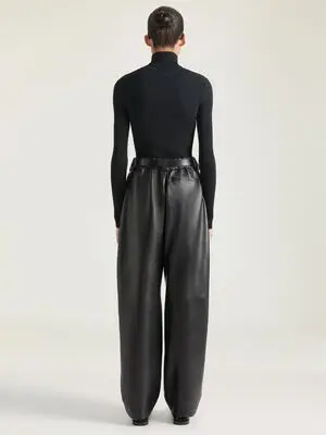Givenchy Double Pleat Lambskin Trousers