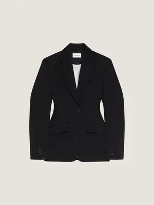 Givenchy Single-breasted Cocoon Jacket In Wool