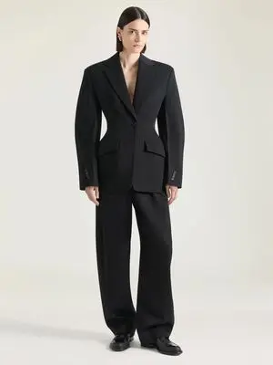 Givenchy Single-breasted Cocoon Jacket In Wool