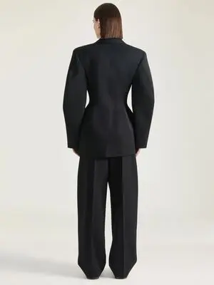 Givenchy Single-breasted Cocoon Jacket In Wool