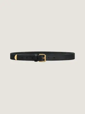 Givenchy Voyou Belt In Shiny Leather - Black