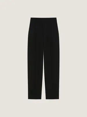 Givenchy Double Pleat Wool Pants - Black
