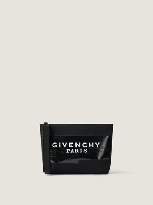 Givenchy Tape Pouch In Canvas