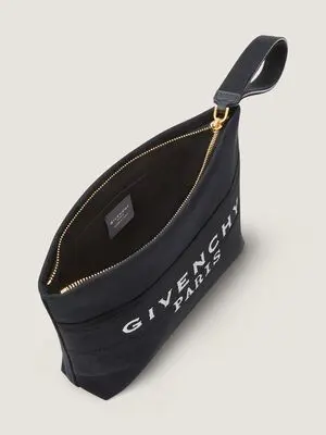 Givenchy Tape Pouch In Canvas