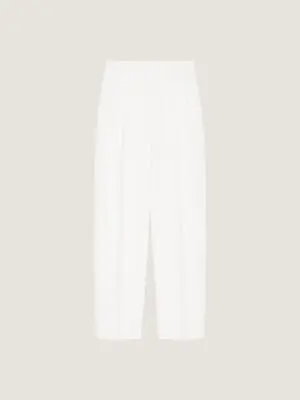 Givenchy Double Pleat Wool Pants - Ivory