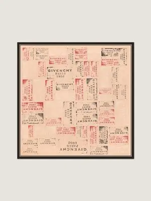 Givenchy Stamp Shawl In Silk - Beige