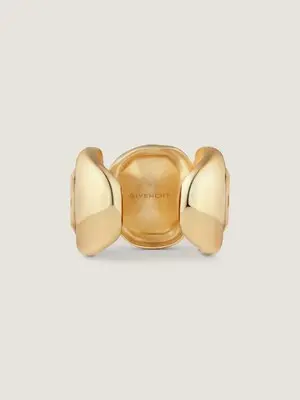 Givenchy Sculptural Crystal Cuff - Brown/golden