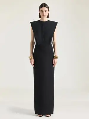 Givenchy Structured Wool Crepe Evening Dress