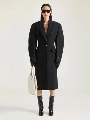 Givenchy Cocoon Fitted Wool Coat