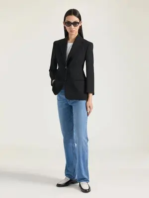 Givenchy Grain De Poudre Wool Jacket - Black