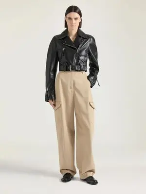 Givenchy Cropped Cocoon Biker Jacket