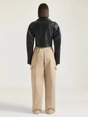 Givenchy Cropped Cocoon Biker Jacket