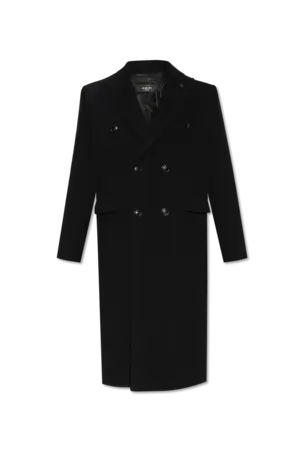 Amiri Double-breasted Coat - Black