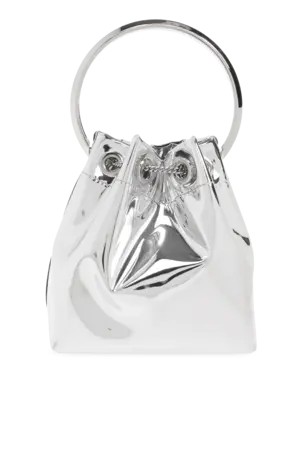 JIMMY CHOO Bon Bon Bucket Shoulder Bag - Silver