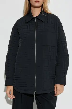 Kenzo Quilted Nylon Jacket With Logo