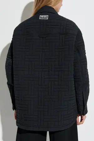 Kenzo Quilted Nylon Jacket With Logo