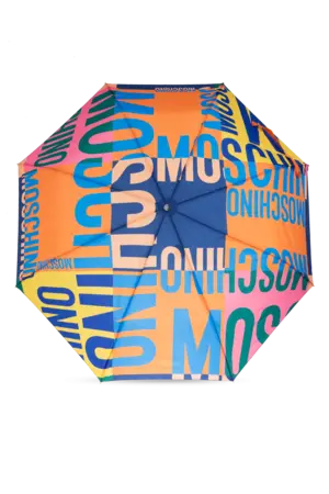 Moschino Folding Umbrella With Logo