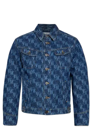 VIVIENNE WESTWOOD Logo Denim Jacket - Navy Blue