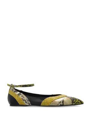 Marni Snake-print Leather Ballet Flats - Multicolour