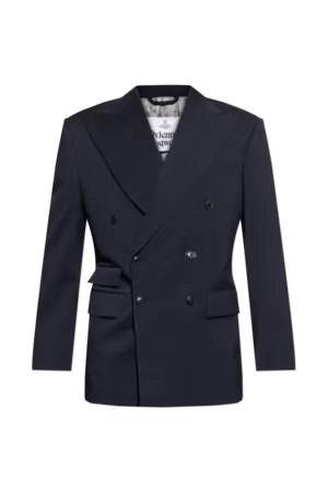 VIVIENNE WESTWOOD Double-breasted Blazer - Navy Blue