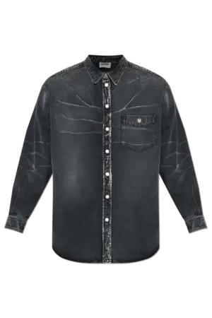 Moschino Denim Shirt With Logo