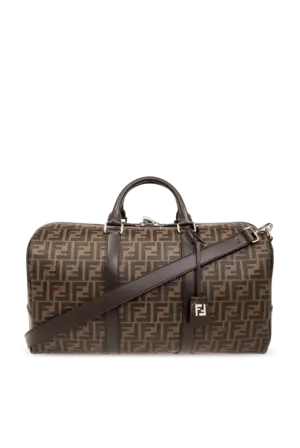 Fendi Logo Duffel Bag - Brown