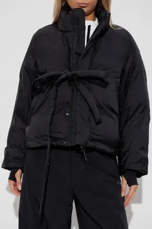 Y3 Patterned Down Jacket With Belt