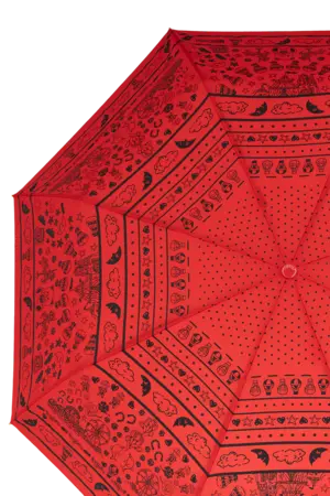 Moschino Folding Umbrella With Logo